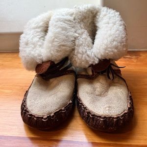Shoes | Authentic Sheepskin Moccasins Handmade And Purchased At Native ...